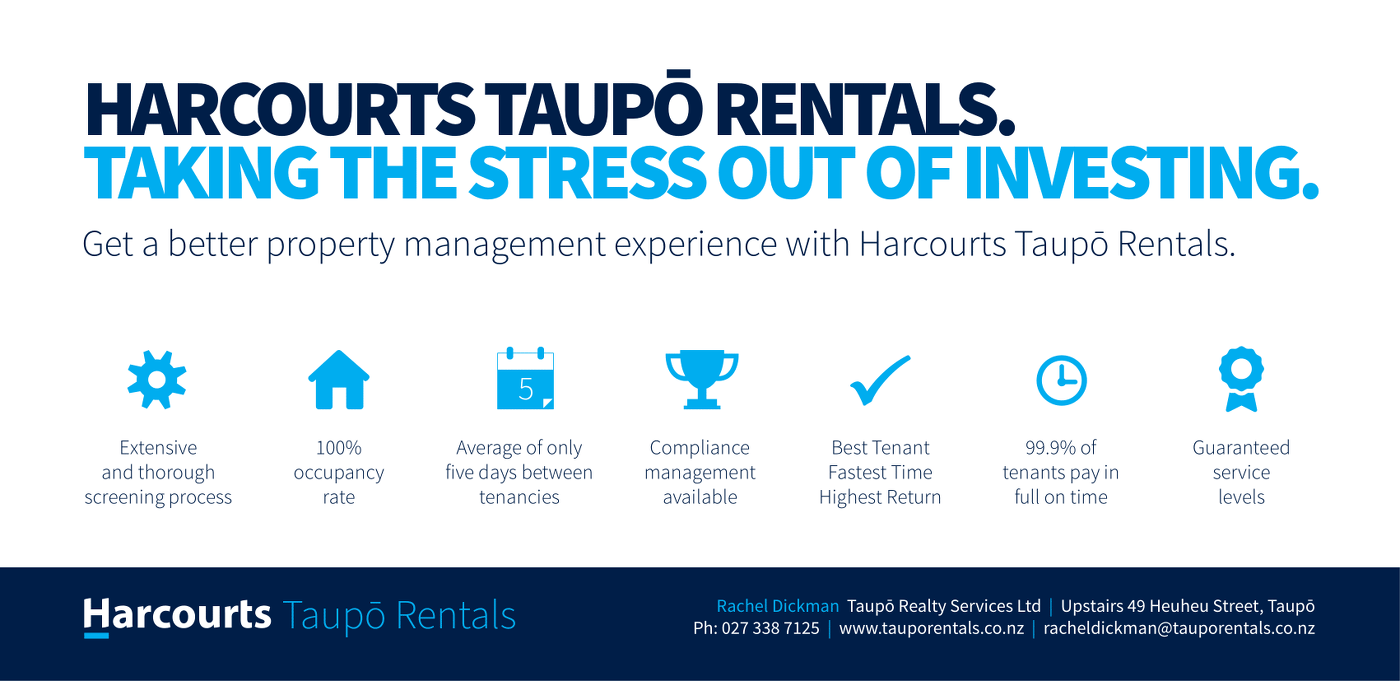 Promotions | Harcourts Taupo Rentals